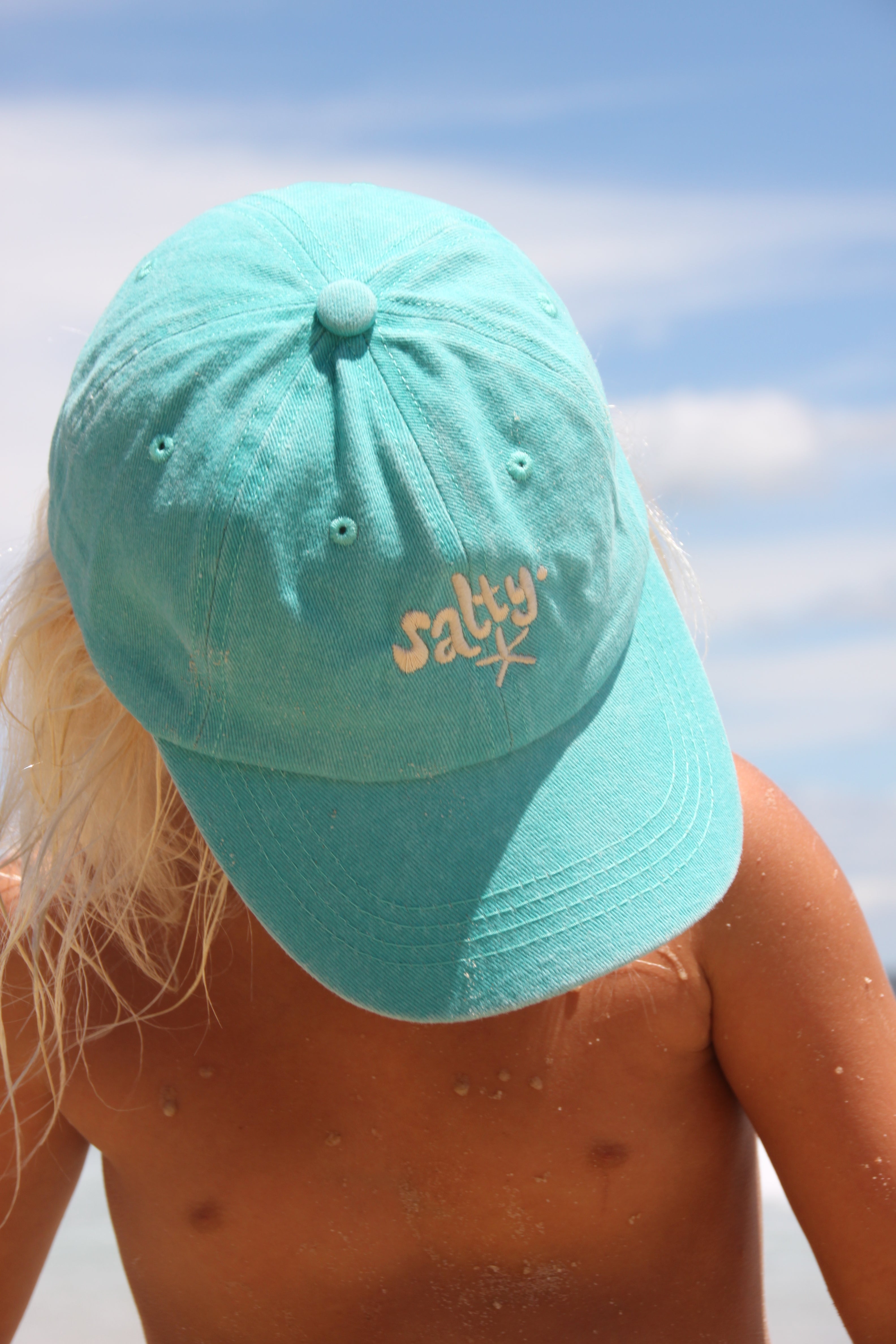 Salty Kids Cap - Teal – Salty Swimwear